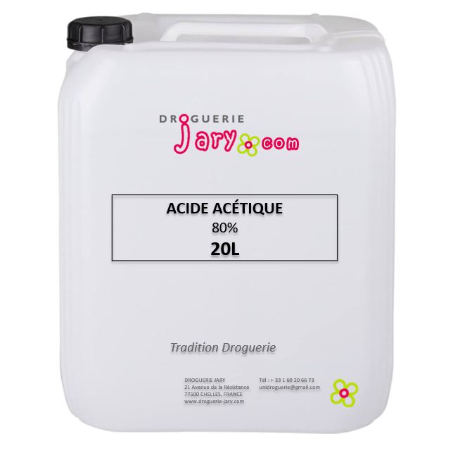 acide acétique 80% de volume sur Droguerie Jary