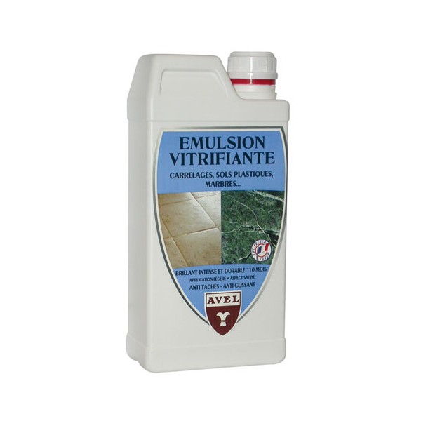 Emulsion vitrifiante carrelages, sols plastiques Avel sur Droguerie Jary